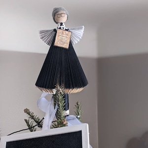 Custom Repurposed Book Angel Made From a Book Supplied by the Customer ...