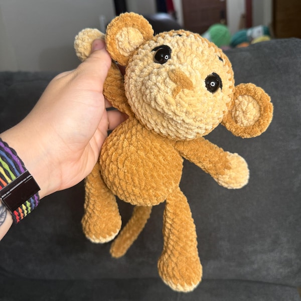 Crochet Pattern Monkey - Amigurumi Monkey Pattern PDF Tutorial - Stuffed Monkey Plush Pattern ...