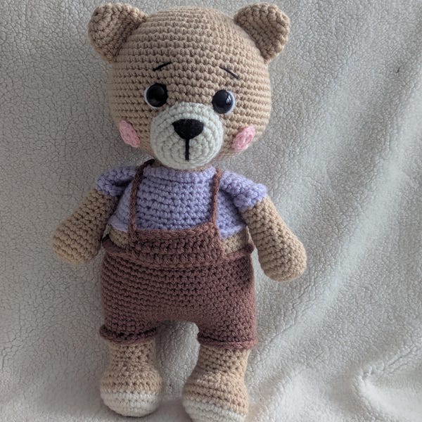 PDF Bruno the Bear/crochet Pattern Amigurumi in English and Polish ...