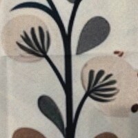 Scandinavian Kurbits Cream Orange and Blue Flower Shower Curtain Bright ...