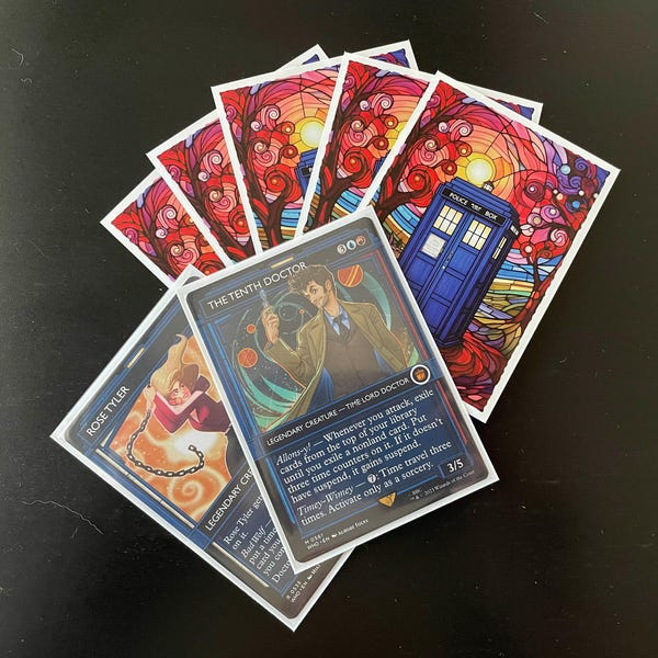 Mtg Sleeves: Stained Glass Dalek! 100+ Top Quality Sleeves! Colorful ...