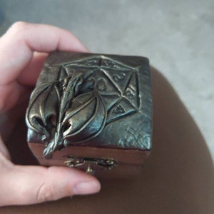 Dragon Ring Box D20 Dnd Dice Fantasy Box Ancient Personalized | Etsy