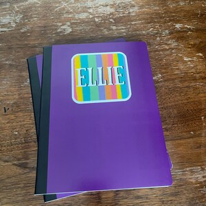 Name Sticker With Black Shadowing Vinyl Water Resistant or - Etsy