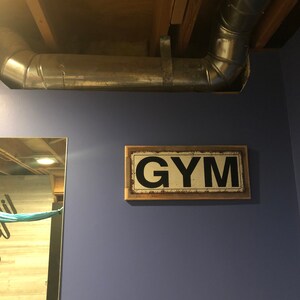 Gym Metal Street Sign, Rustic, Vintage - Etsy