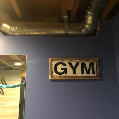 Gym Metal Street Sign, Rustic, Vintage - Etsy