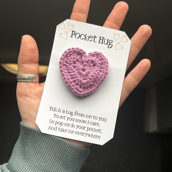Pocket Hug Heart, Pocket Hugs, Anxiety, Pocket Hearts, Pocket Hug Gift ...