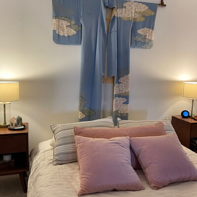 60 Kimono Display Rod Wooden Hanger Pole for Japanese Kimono Haori Wall ...