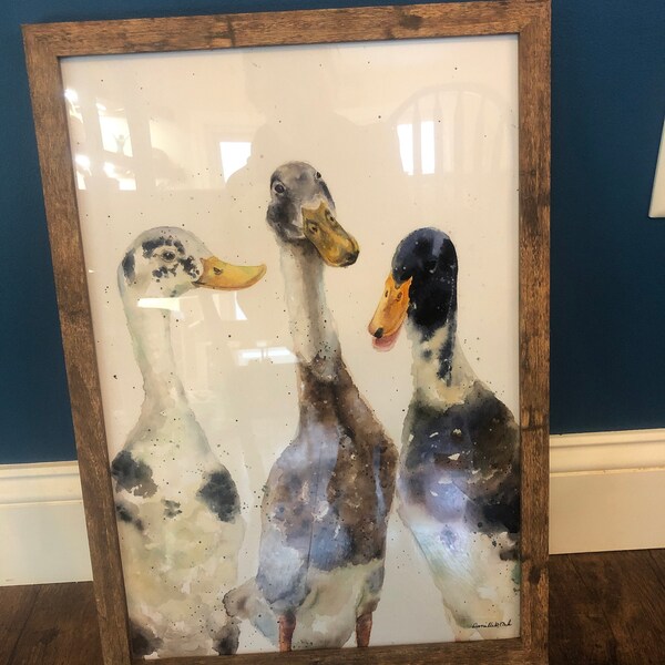 DUCK ART PRINT - Runner Duck Wall Art, Duck Decor, Duck Nursery ...
