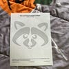 Printable Raccoon Pumpkin Carving Stencil | Halloween Pumpkin Raccoon ...