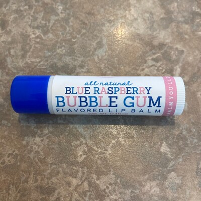 Blue Raspberry Bubble Gum Lip Balm All Natural Homemade - Etsy