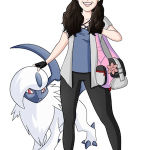 Custom POKEMON Character Portrait From Photo DIGITAL COPY Personalized ...