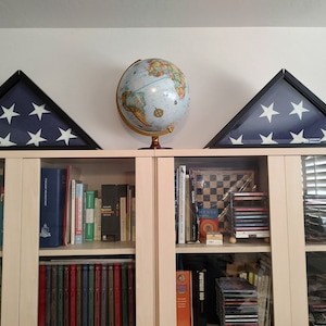 Honors Flag Display Case for 5x9' Memorial / Burial / Funeral Shelf Box ...