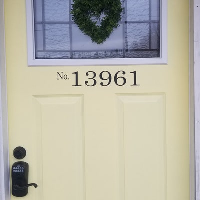 Door Numbers custom Vinyl Decal Address Numbers Door Decal Address ...
