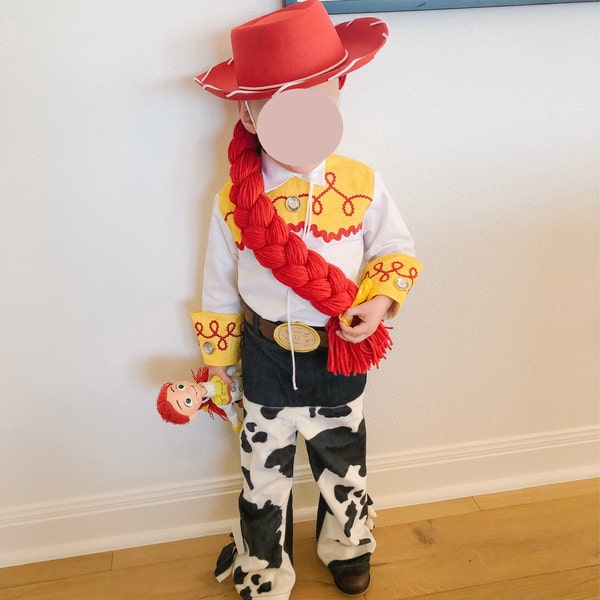 Jessie Outfit Costume 4 Piece Includes - Shirt With Pull Ring; Pants ...