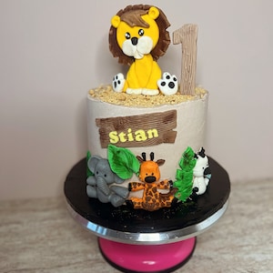 Lion Cake Topper VIDEO Tutorial With Templates - Etsy