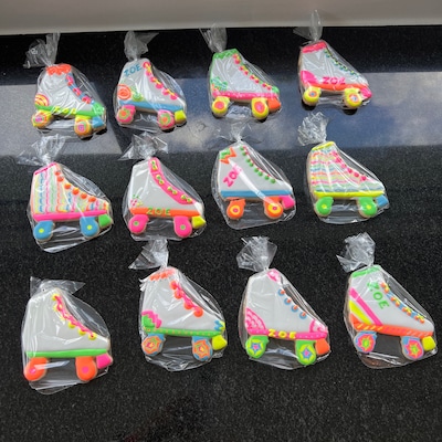 Roller Skate Neon Sugar Cookies - Etsy