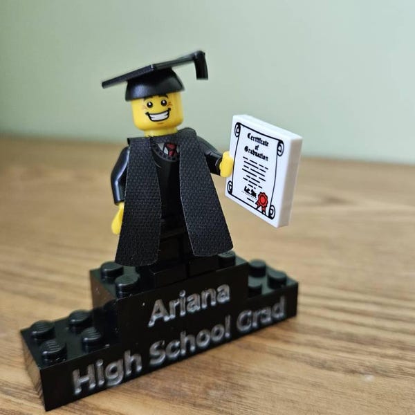 Personalised Engraved LEGO® Brick & Minifigure Karate Judo Martial Arts ...