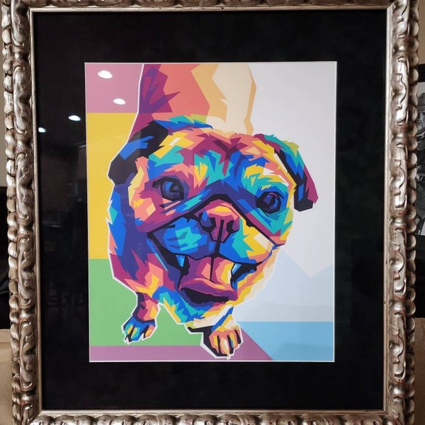 Custom Pet Pop Art Portrait, Custom Dog Portrait, Pop Art From Photo ...