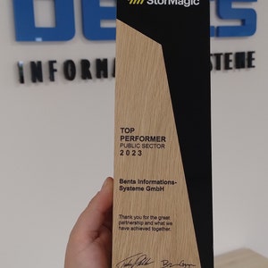 Modern Laser Cut Steel Trophy Corporate Award Unique Metal - Etsy