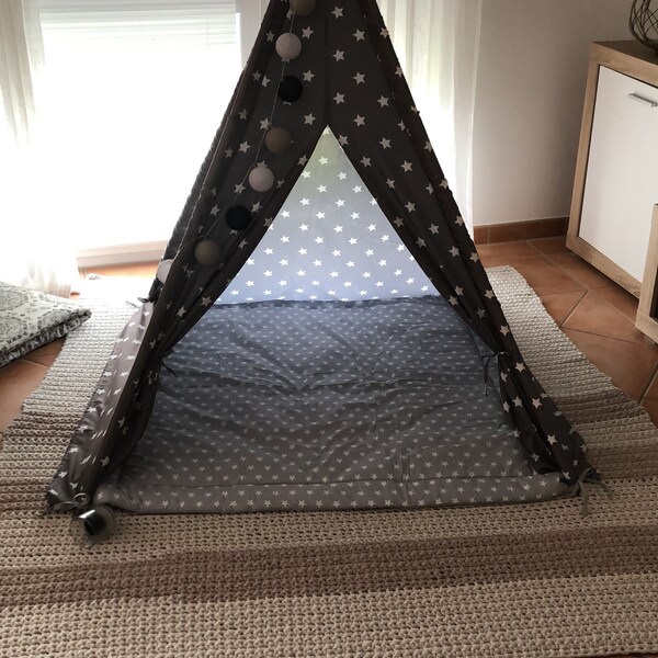 Teepee Mat Double Sided Cotton Mat for Teepee Tipi Padded Mat Teepee ...