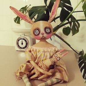 Rabbit Epattern-primitive Bunny Cloth Doll Craft Digital Download ...