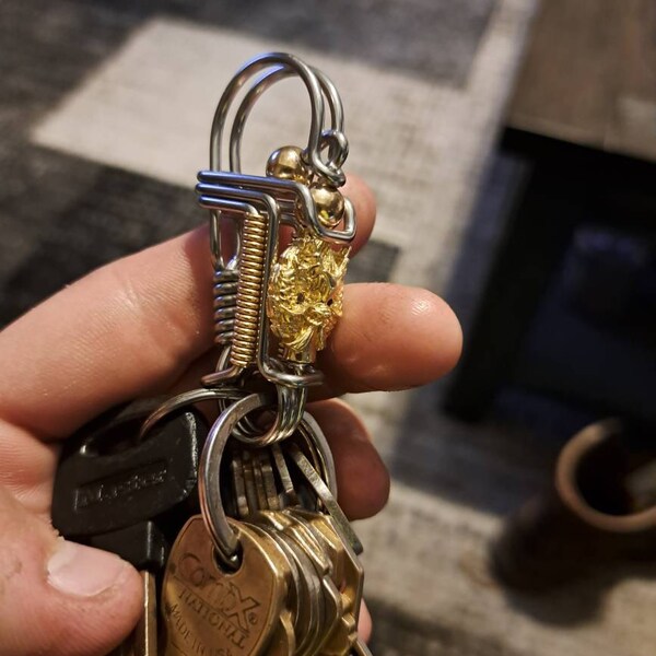 Minimalist Unique Wire Wrapped High Quality Stainless Steel Carabiner ...