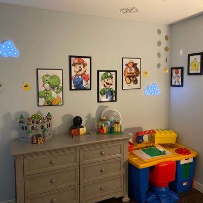 Set of 7 Super Mario PRINTABLE Watercolor Poster Wall Art - Etsy