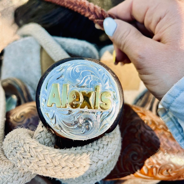 Custom Conchos, Handcrafted, Rich and Deep Hand Engraving, Add Your ...