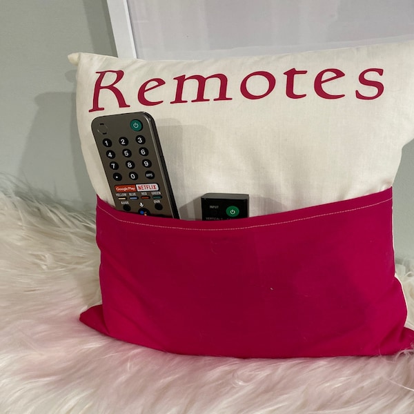 Remote Control Storage Cushion~remote Control Pillow~storage Cushion ...
