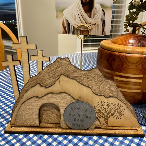 Hidden Jesus Wood Plaque, Minimalist Jesus Word Art, Laser Cut ...