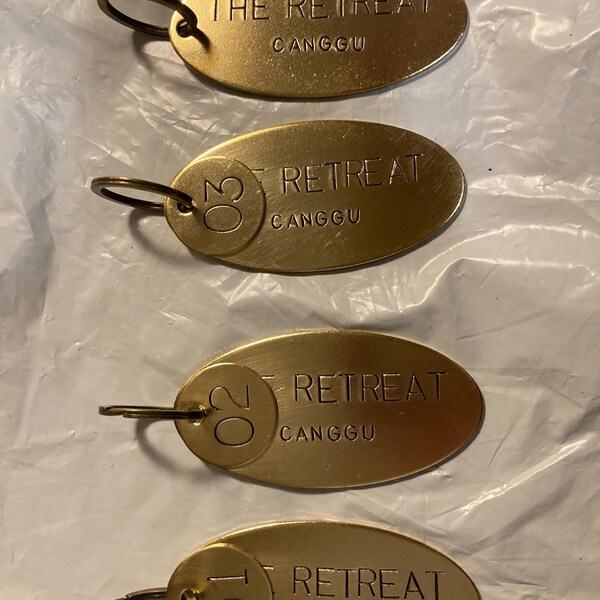 Custom Hand Punched Hotel Room Numbers Locker Numer Tag Industrial Tag ...