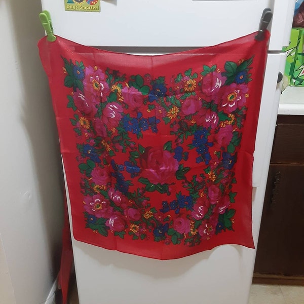 Metallic Floral Scarf | Navajo Flower Scarf |grandma Scarf |saani ...