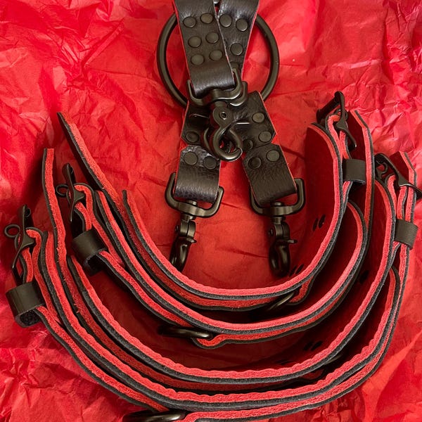 4 Restraint Straps, Bedpost Bondage Straps, BDSM Bed Restraints ...