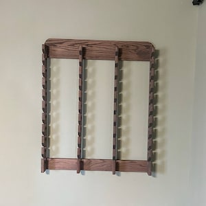 20 Cap Solid Oak Rack Made to Order Free Shipping USA - Etsy