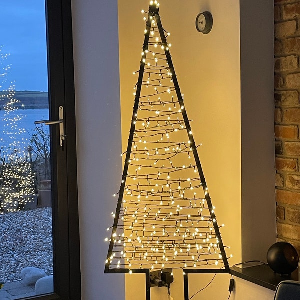 Christmas Tree Modern Metal Abstract Industrial 4FT Alternative ...