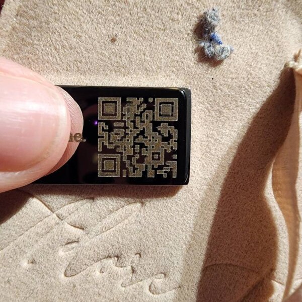 Soundwave Keychain With QR Code, Soundwave Art QR Code, Voice Recording ...