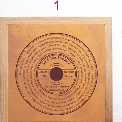 3rd Anniversary Gift First Favorit Dance Song Personalized Leather ...