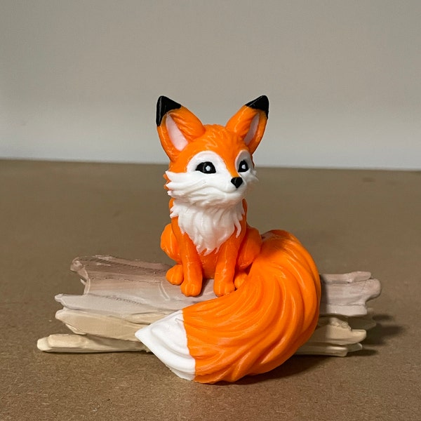 Cute Fox STL, 3D Cute Fox STL File, 3D Fox Printing, Pirintable 3D Cute ...