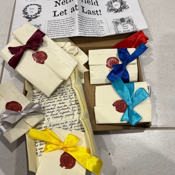 PERSONALISED Letter Trio Set - Invitation to Pemberley Pride ...