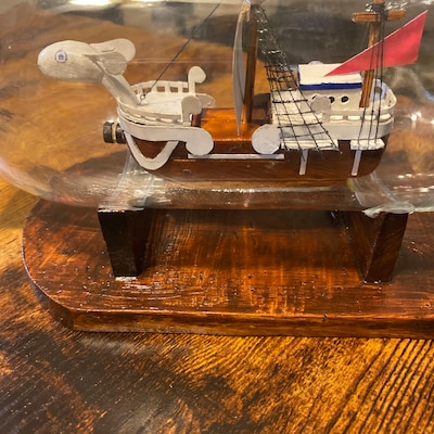 HMS Victory Ship in a Bottle, Miniature Pirates Ship, Gift for Father ...