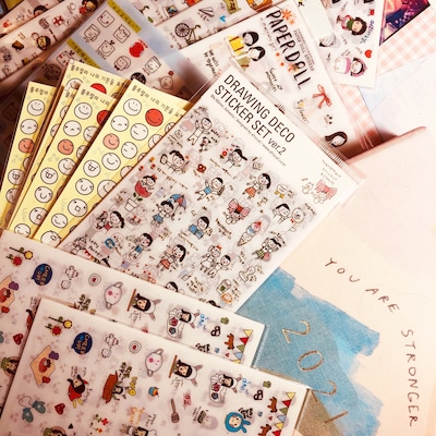 6 My Collage Life Stickers Daily Life Sticker Cool Girl Personal ...