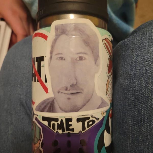 Markiplier Silly Long Face Meme Sticker - Handmade Waterproof Vinyl - Etsy