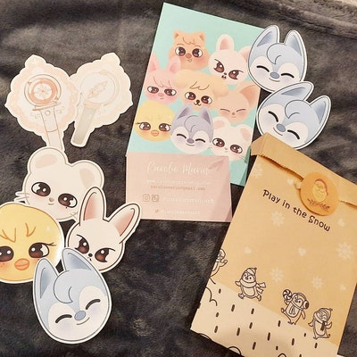 Stray Kids Stickers SKZOO Wolfchan, Leebit, Dwaekki, Jiniret, Quokka ...