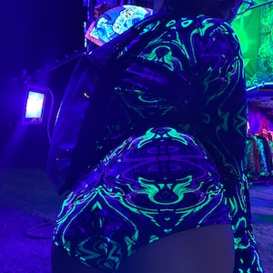 Neon Green Slit Weave Woven Bodysuit Design Exotic Dancewear Stripper ...