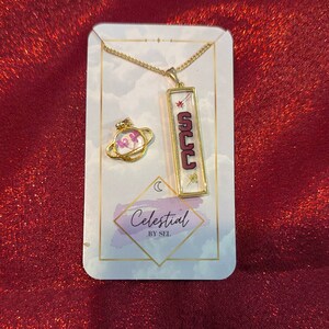 Custom College Necklace, Gold/silver College Logo Necklace, College ...