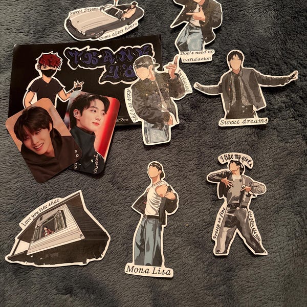 BTS J-hope "lollapalooza" Collection Waterproof Faceless Stickers - Etsy