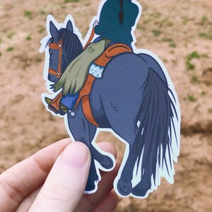 Lone Rider Waterproof Sticker | Etsy