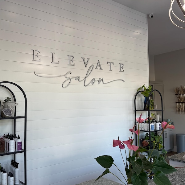 Backlit Logo Sign, Beauty Salon Sign, 3D Business Sign, Business ...