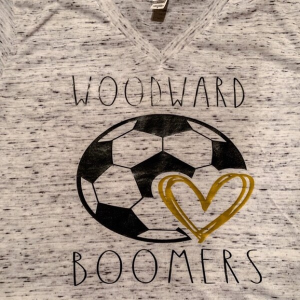 Soccer SVG Ball Heart FBC High School Spirit Middle Junior Mom T-shirt ...