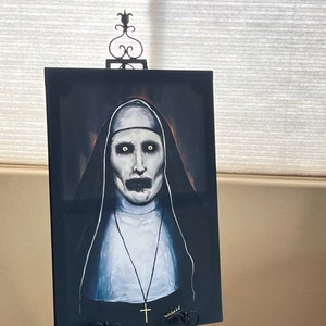 Valak lights Out Version Painting Replica Print - Etsy